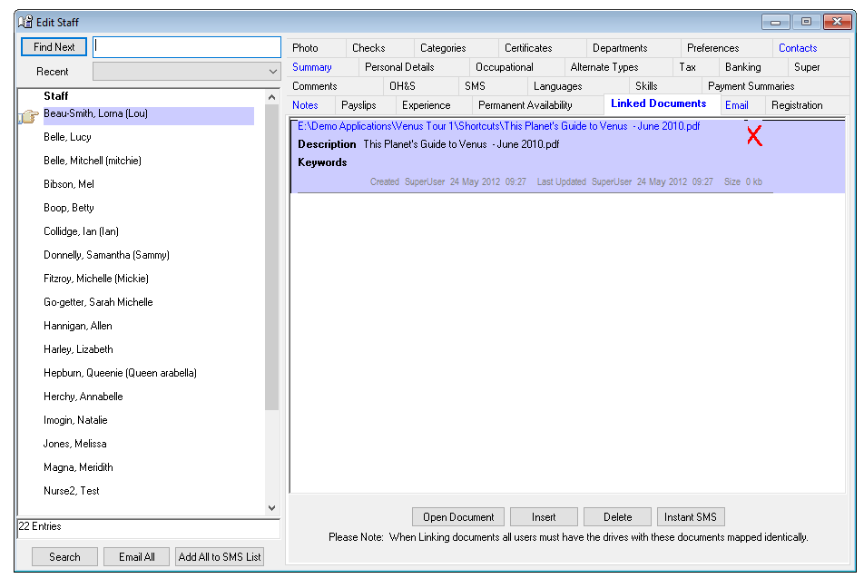 Nurse Linked Documents This Planet Knowledge Base